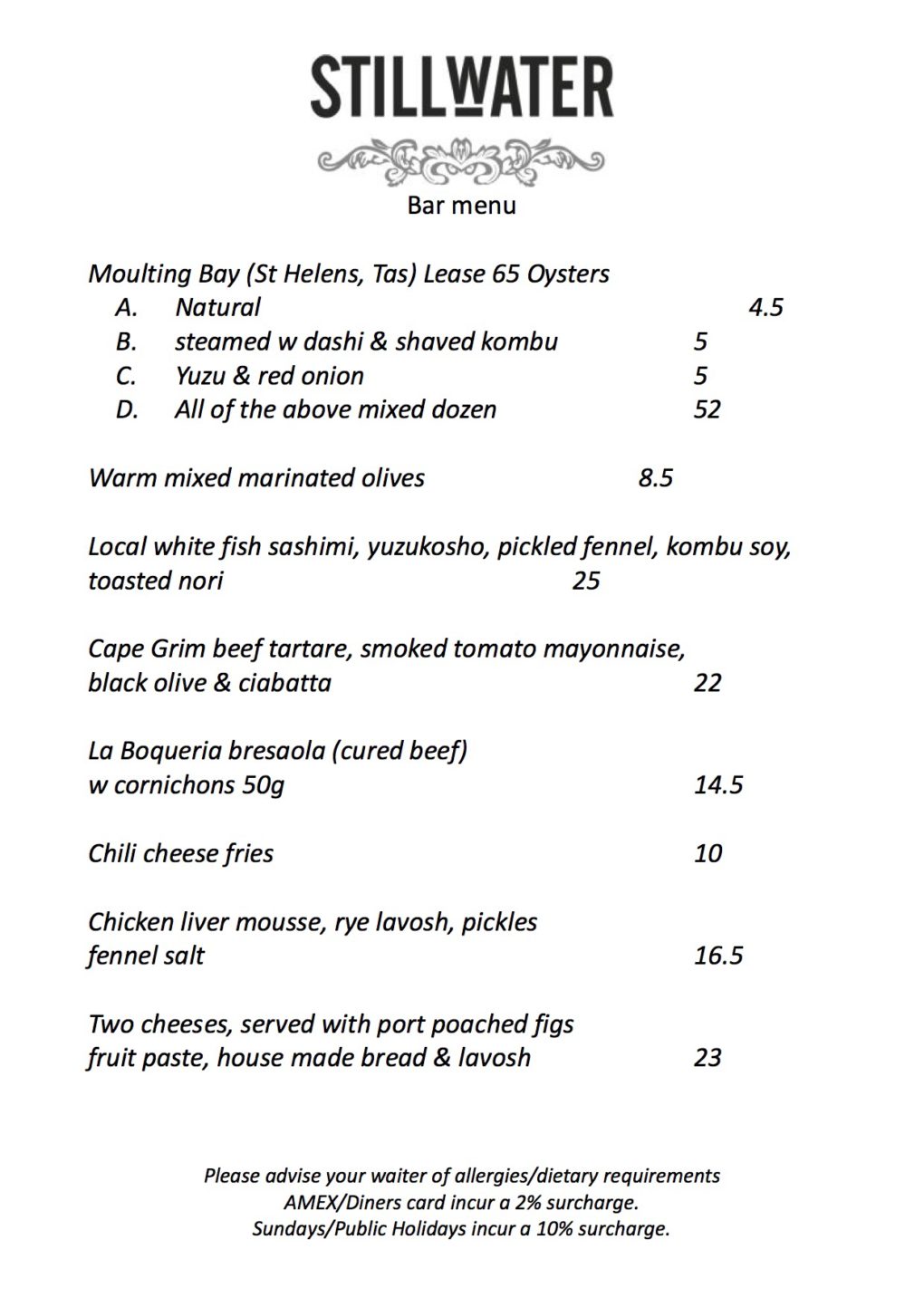 STILLWATER CAFÉ RESTAURANT - HEADS UP FOOD GUIDE LAUNCESTON