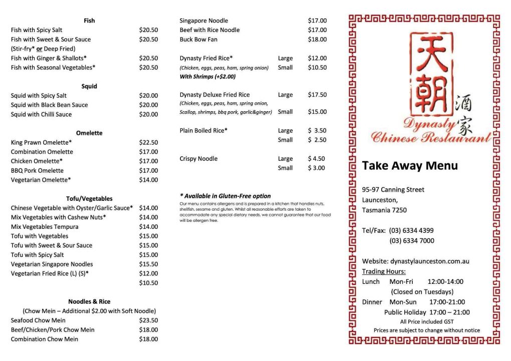 DYNASTY CHINESE RESTAURANT » Updated 2021 Heads Up Launnie