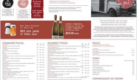 PIZZA PUB - HEADS UP FOOD GUIDE LAUNCESTON
