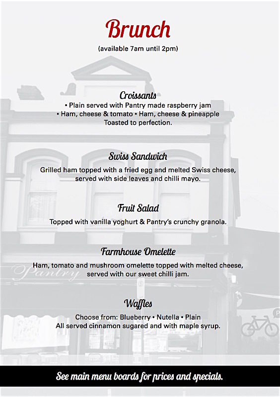 CHARLES STREET PANTRY - HEADS UP FOOD GUIDE LAUNCESTON