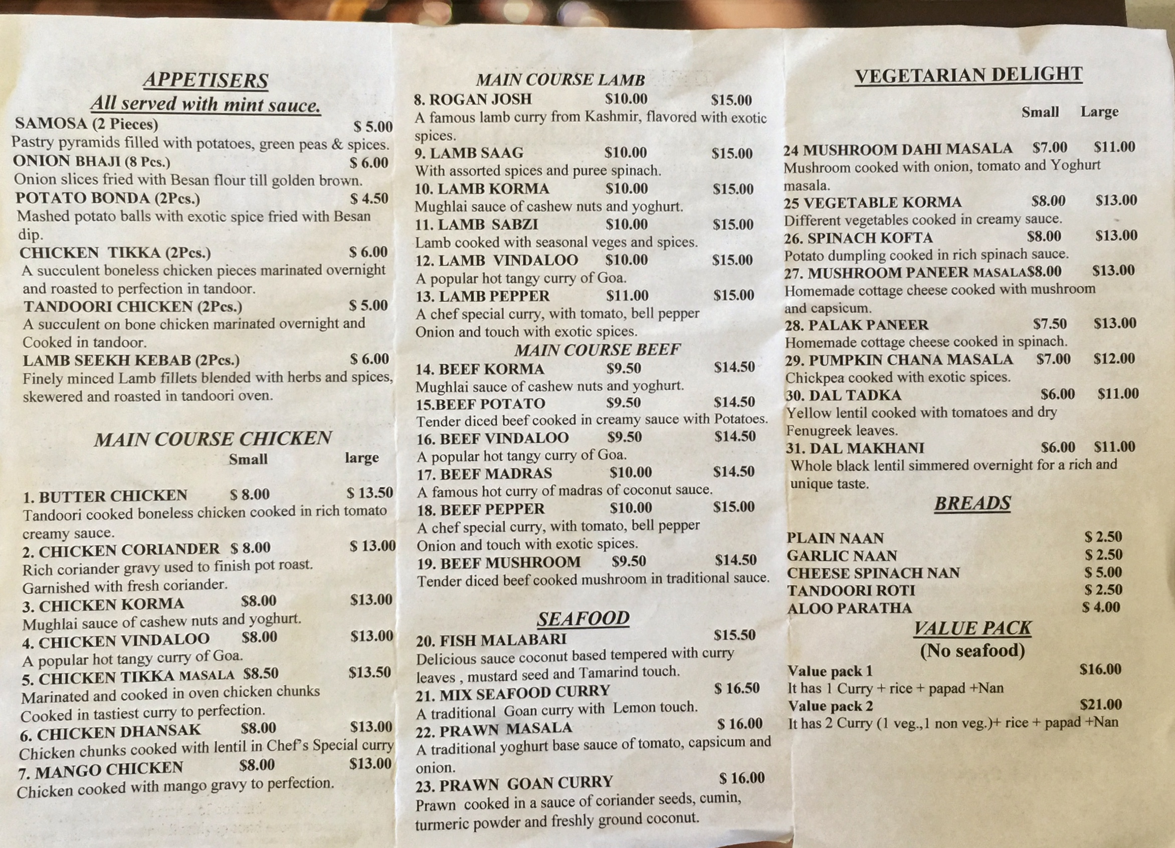 CURRY CLUB INDIAN RESTAURANT - HEADS UP FOOD GUIDE