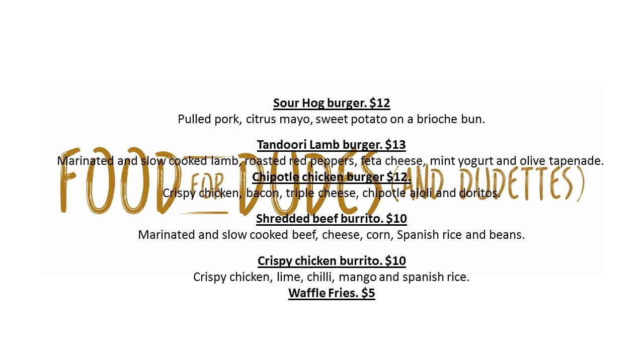 FOOD FOR DUDES > Heads Up Food Guide