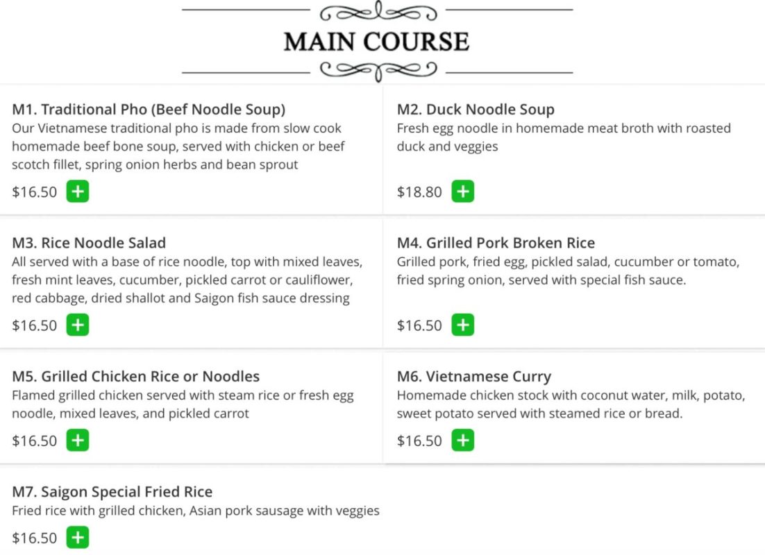 SAIGON KITCHEN VIETNAMESE » Heads Up Launceston