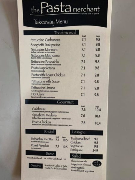 PASTA MERCHANT » Heads Up Launceston