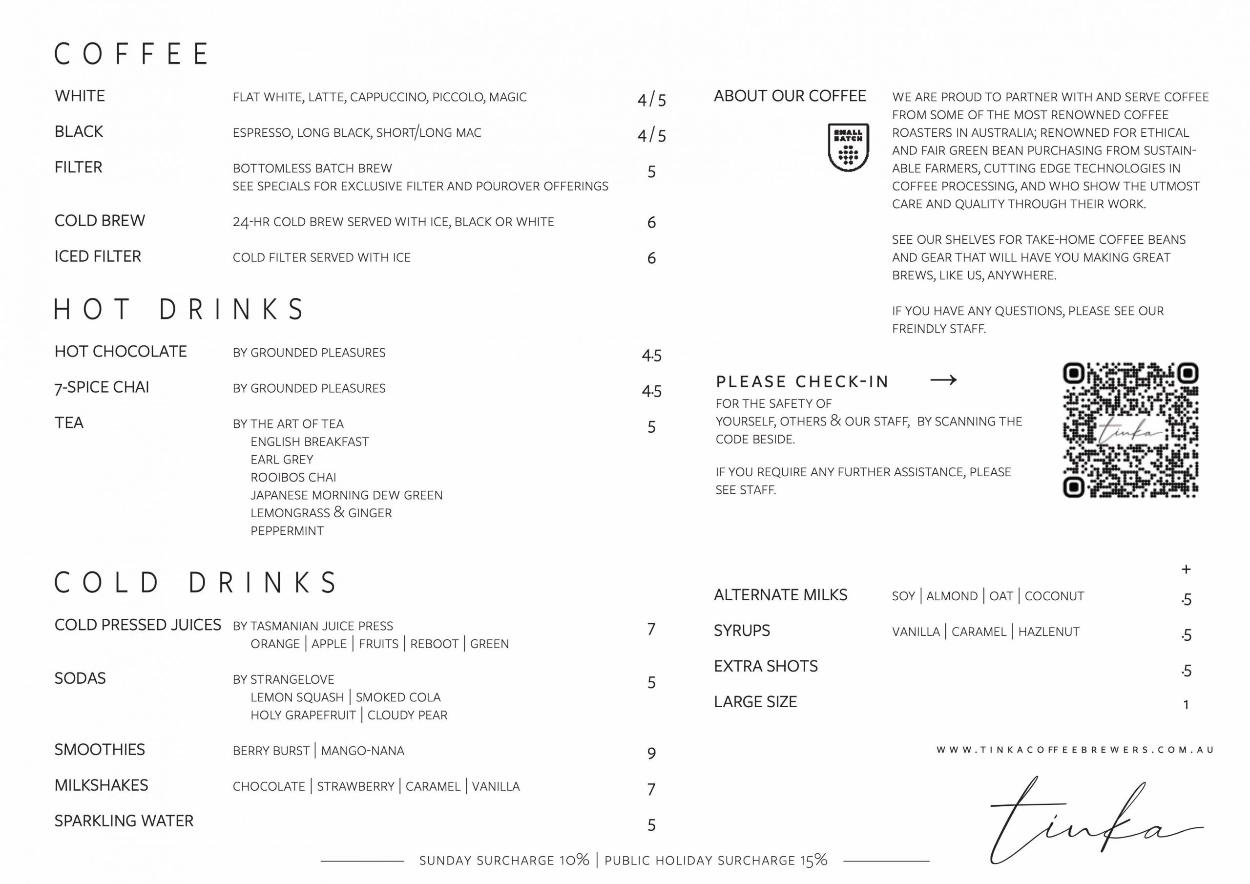 TINKA COFFEE BREWERS » Heads Up Launceston