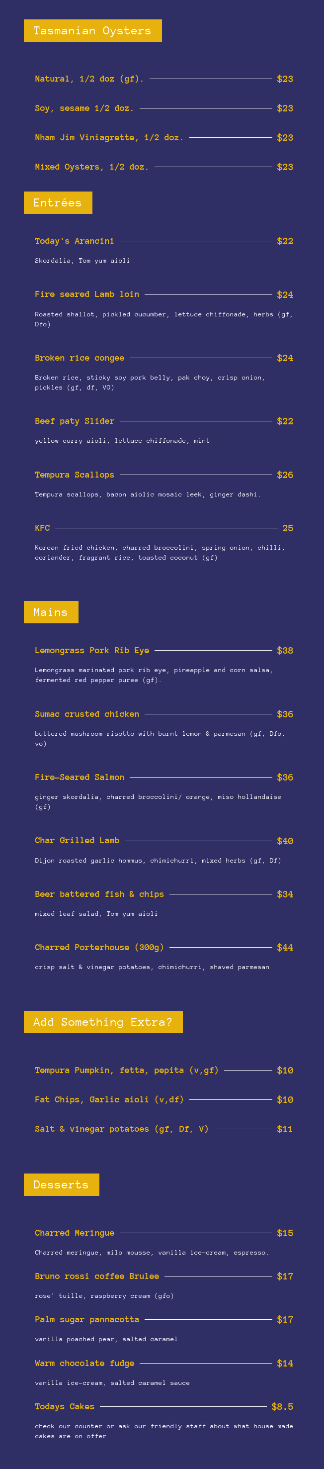 BLUE SOCIAL EATERY | Heads Up Launceston Food Guide