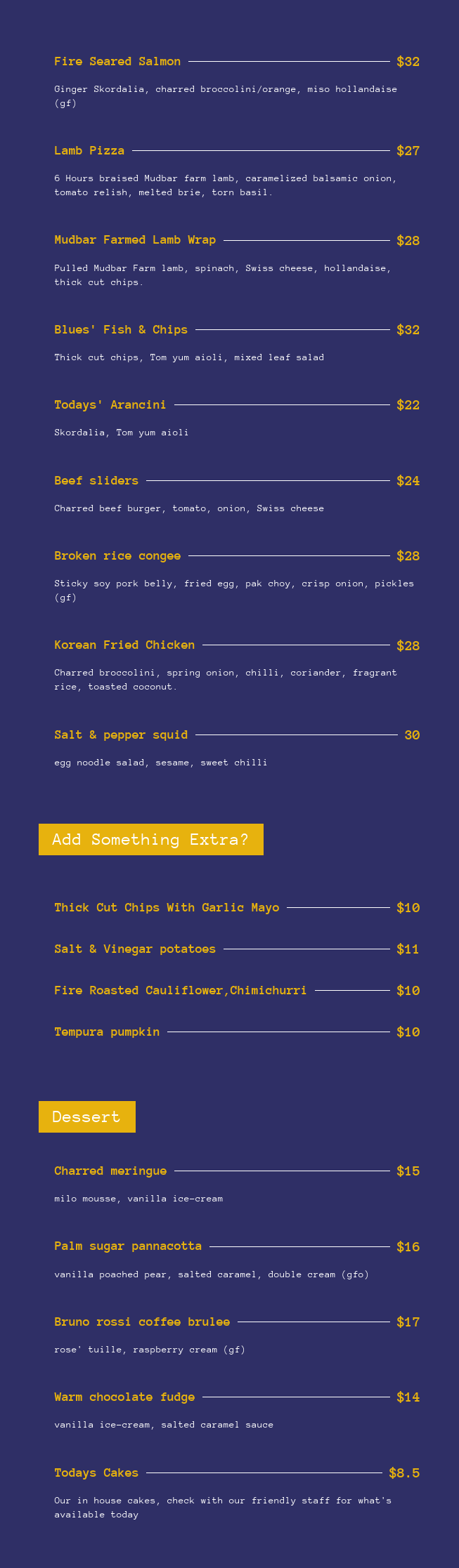 BLUE SOCIAL EATERY | Heads Up Launceston Food Guide