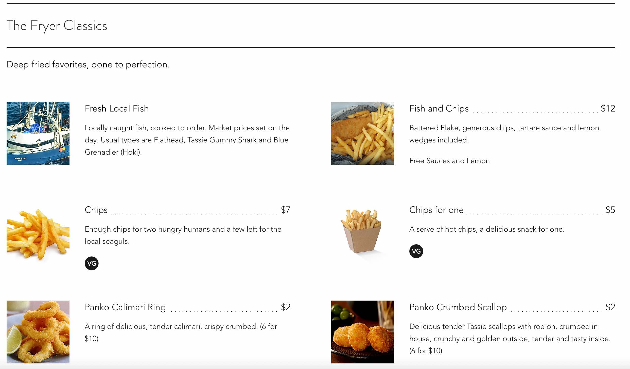 CHEF’S CATCH BEAUTY POINT | Heads Up Launceston Food Guide