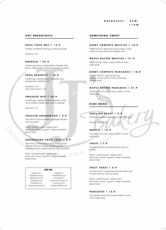 JJ’S BAKERY LONGFORD | Heads Up Launceston Food Guide