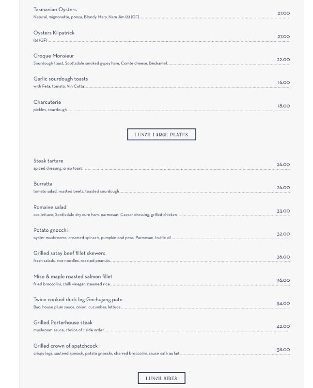 ALIDA @ PENNY ROYAL | Heads Up Launceston Food Guide