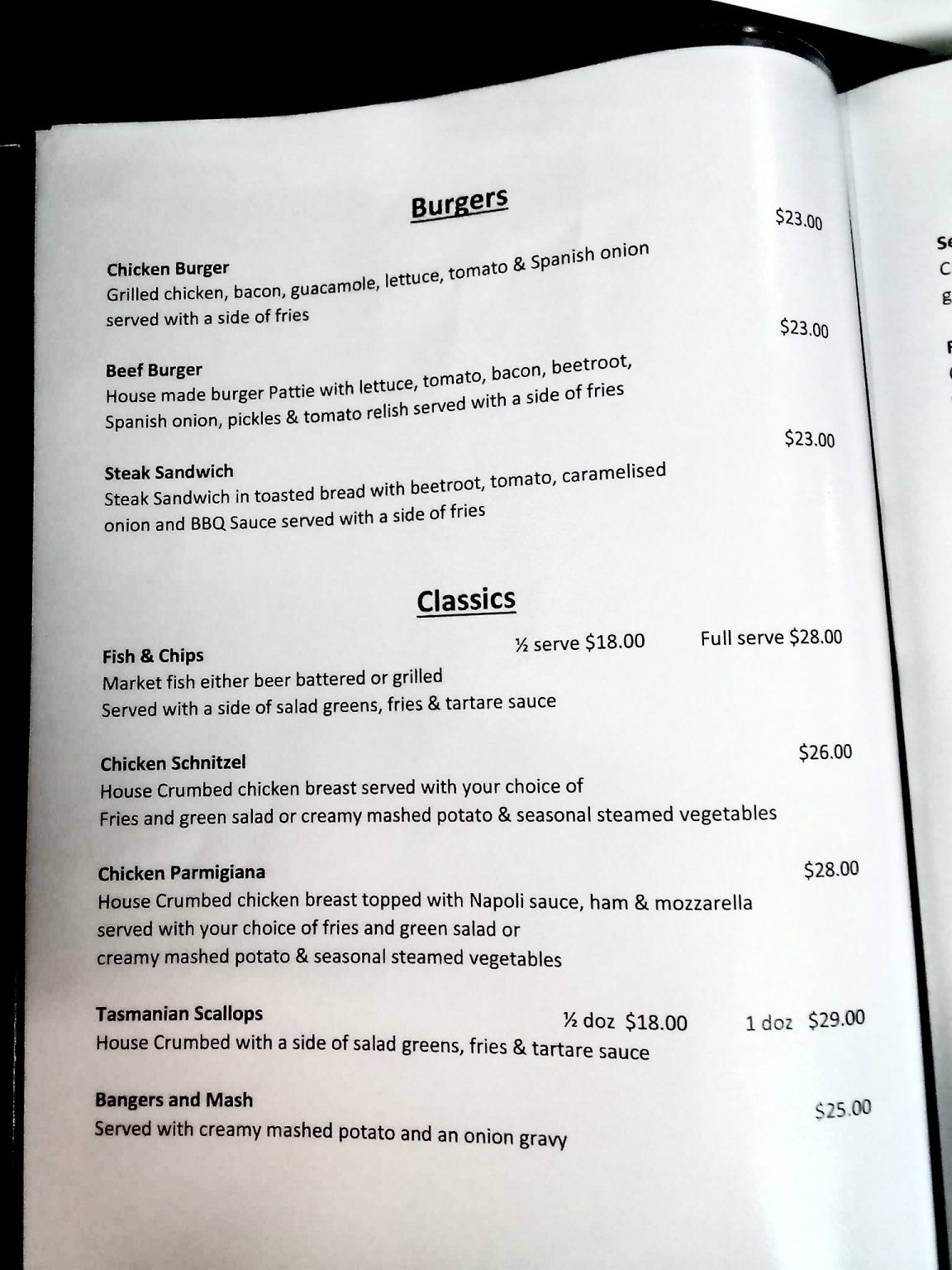 RJ’s WESTBURY HOTEL | Heads Up Launceston Food Guide