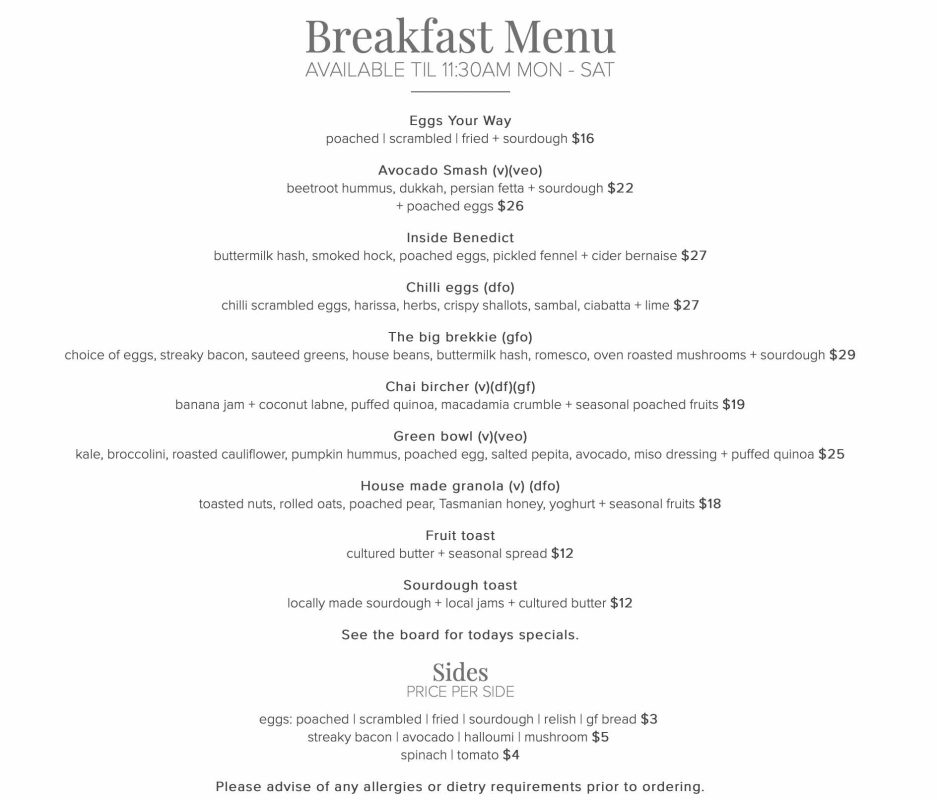 INSIDE CAFÉ | Heads Up Launceston Food Guide